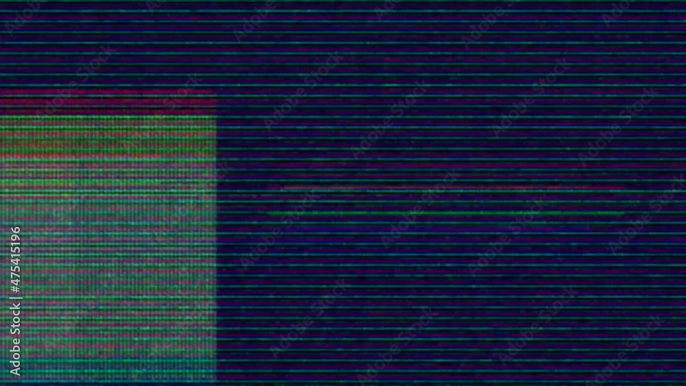 Glitch noise static television VFX. Visual video effects stripes ...