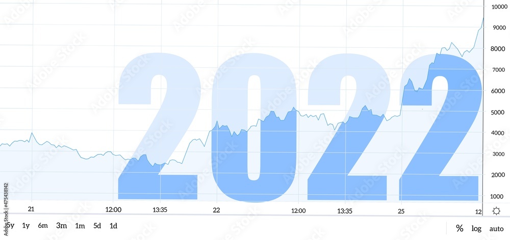 2022 growing chart graph texture blue 2021-2022 new year Stock ...