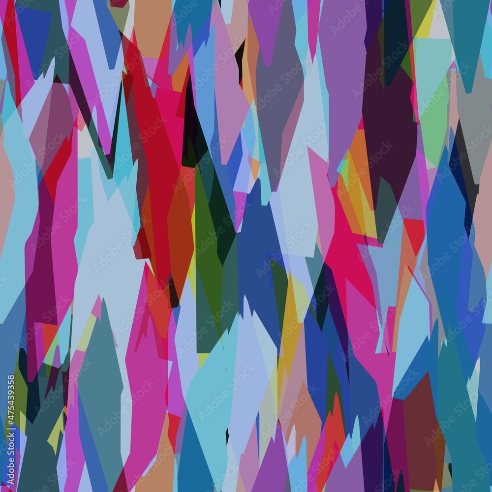 Seamless funky expressive and energetic paper cut out collage surface ...