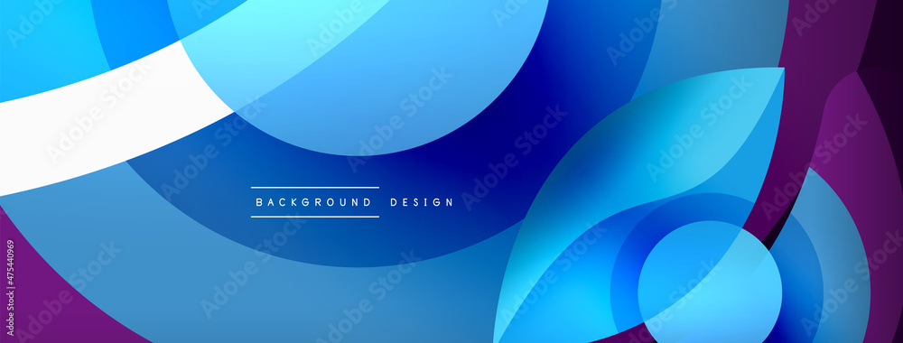 Abstract background with color geometric shapes. Beautiful minimal ...