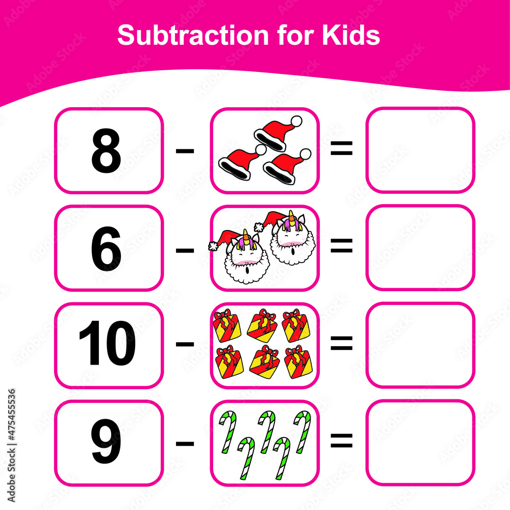 Counting Game for Preschool Children. Math Worksheet for Preschool ...