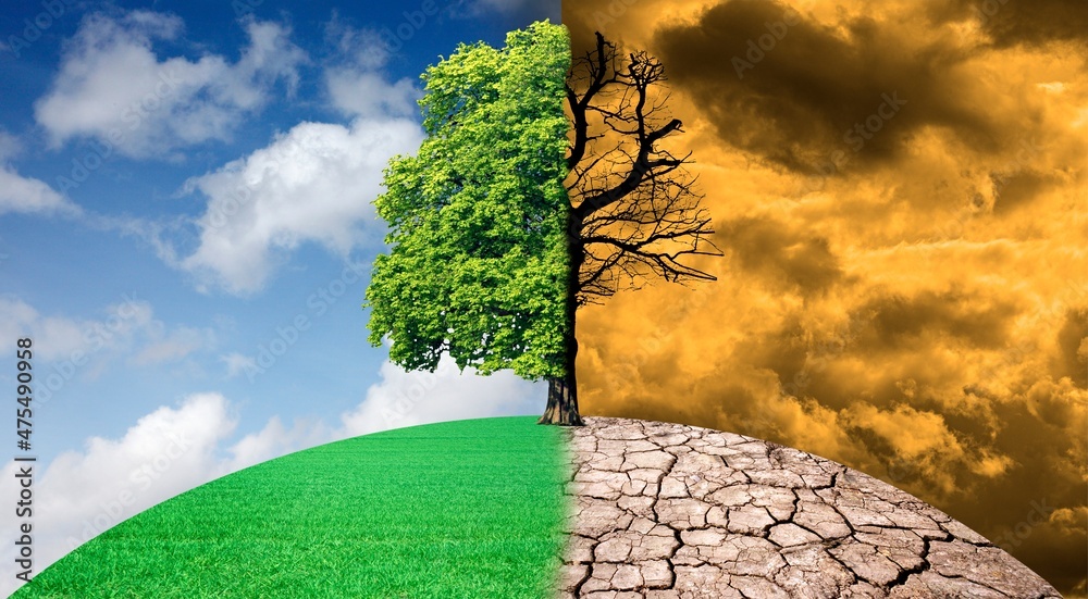 Climate change, conceptual illustration Stock Illustration | Adobe Stock