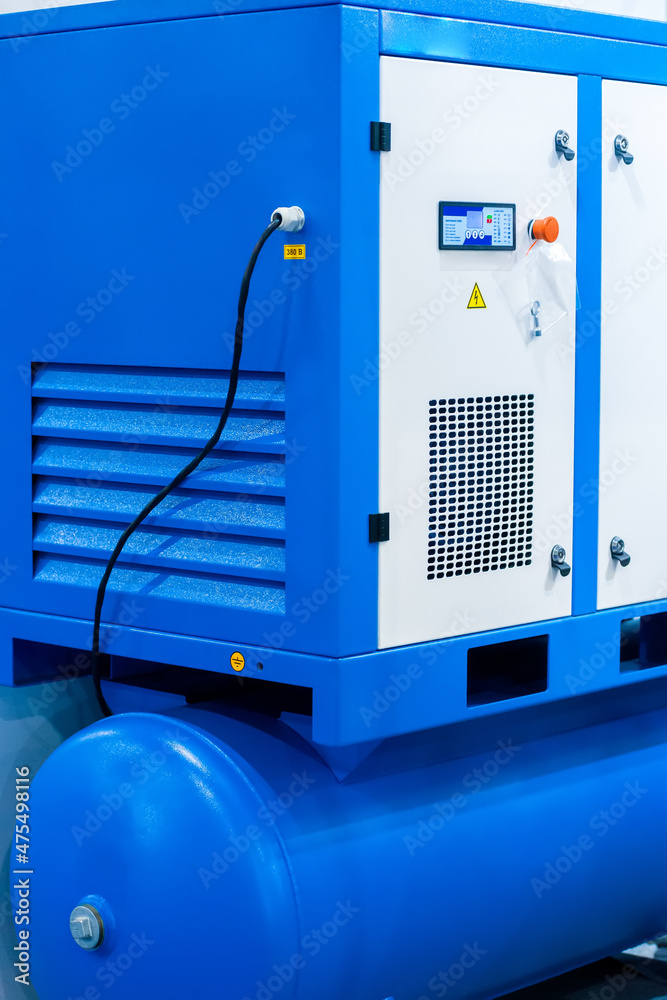 High pressure industrial compressor for air and gases. Compressor part ...