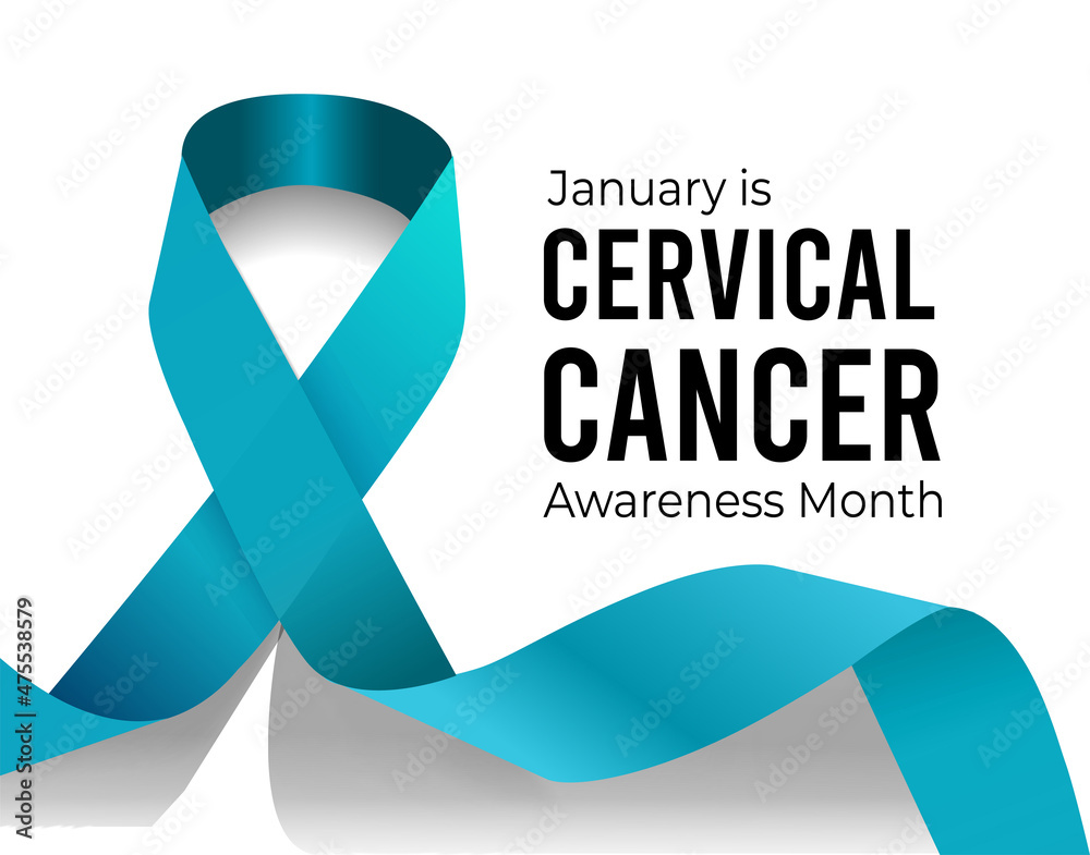 Cervical Cancer Awareness Month. Illustration on white Stock ...