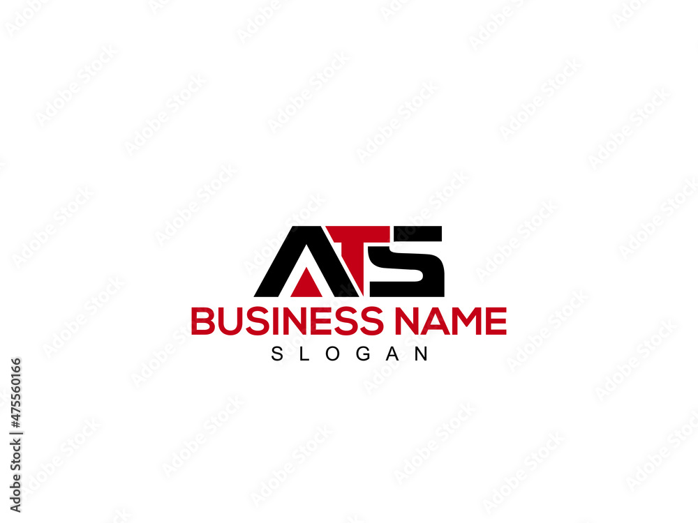 Letter ATS logo monogram emblem style with Colorful design for your ...