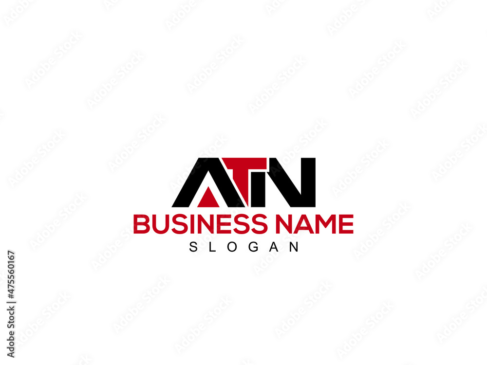 Letter ATN logo monogram emblem style with Colorful design for your ...