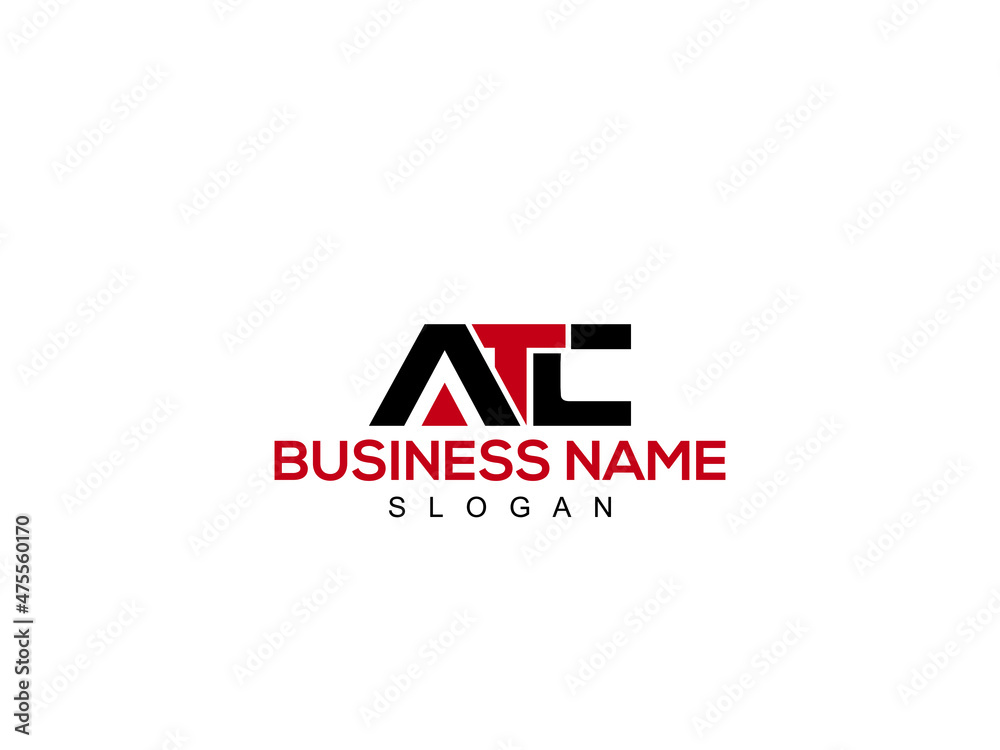 Letter ATC logo monogram emblem style with Colorful design for your ...