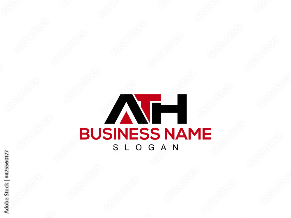 Letter ATH logo monogram emblem style with Colorful design for your ...