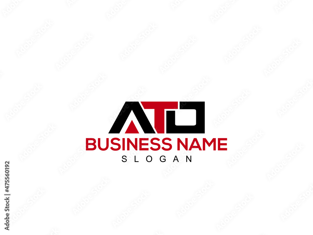 Letter ATO logo monogram emblem style with Colorful design for your ...
