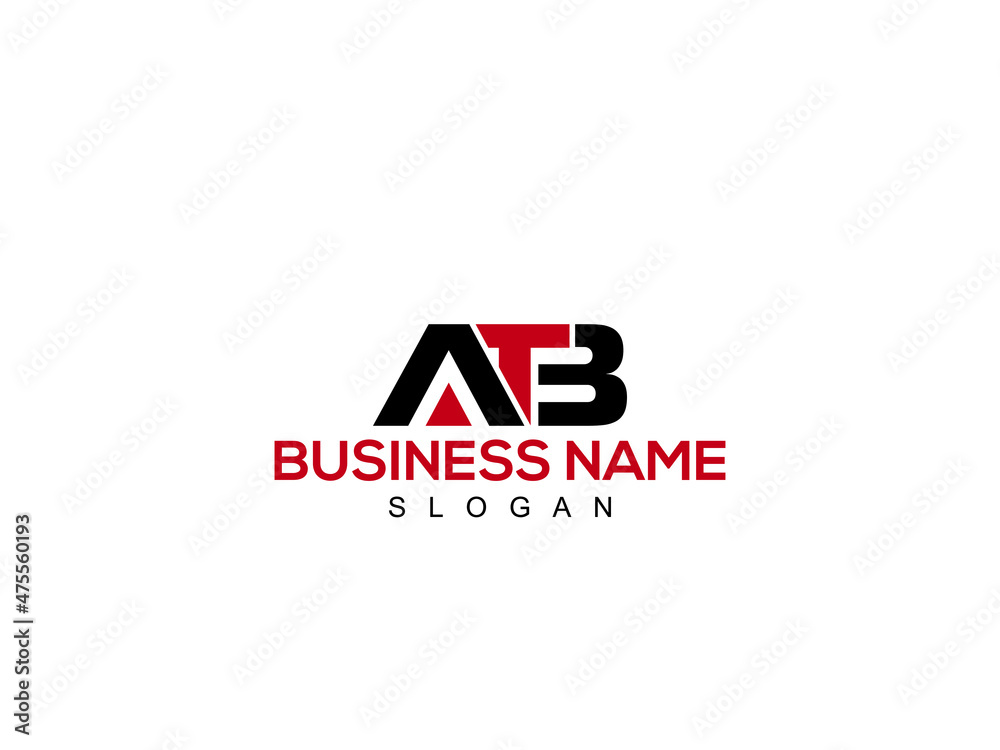 Letter ATB logo monogram emblem style with Colorful design for your ...