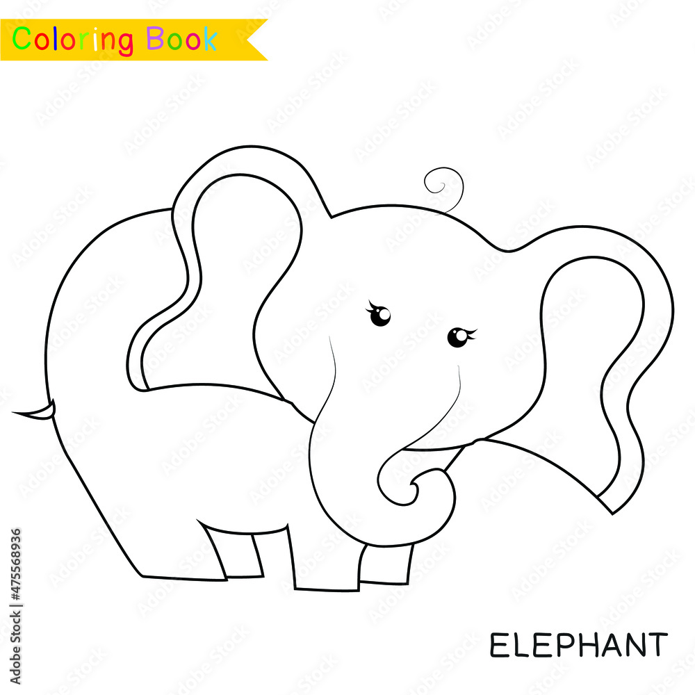 Coloring animal worksheet page. Educational printable colouring ...