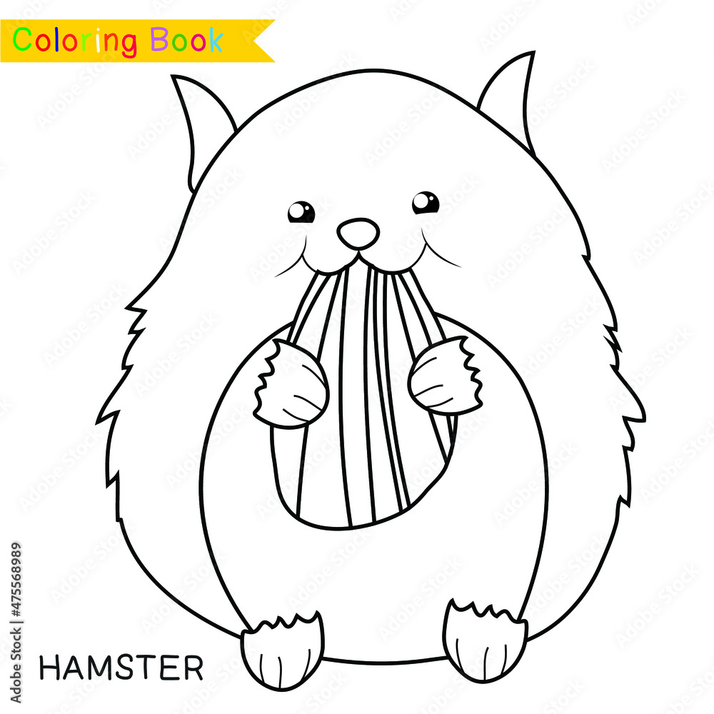 Coloring animal worksheet page. Educational printable colouring ...