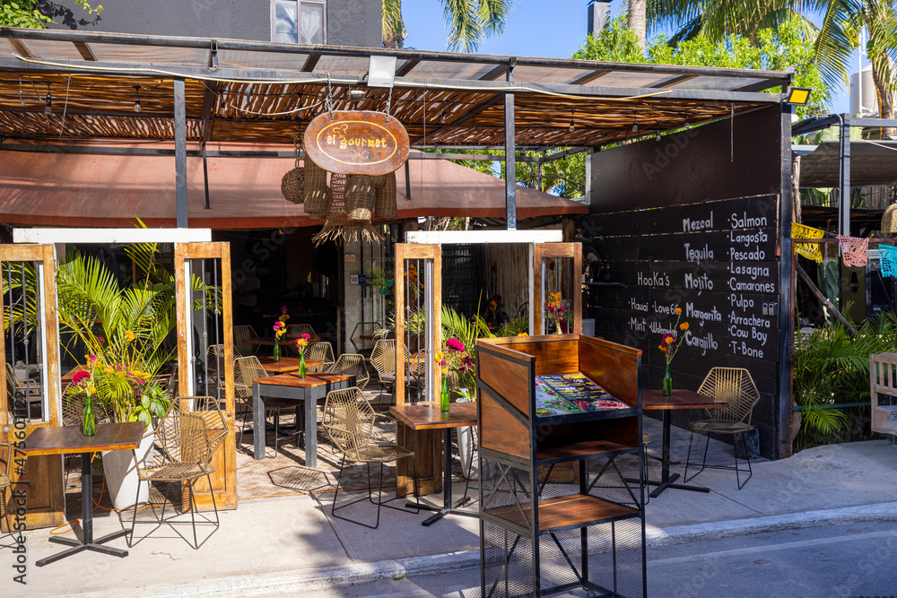 Tulum, Quintanta Roo, Mexico, 10 September, 2021: Tulum cafes in ...