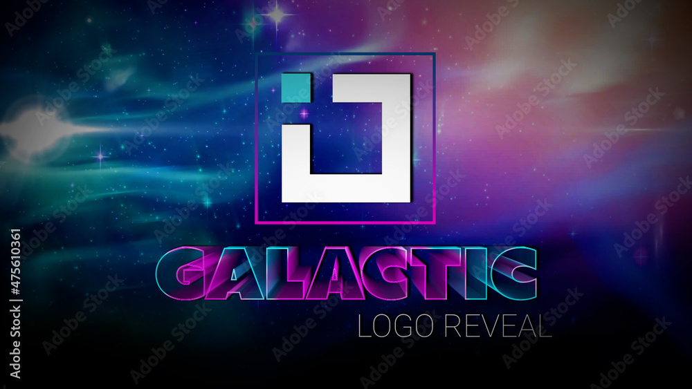 Galactic Logo Reveal Stock Template | Adobe Stock