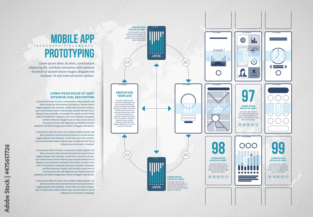 Mobile App Prototyping Stock Template | Adobe Stock