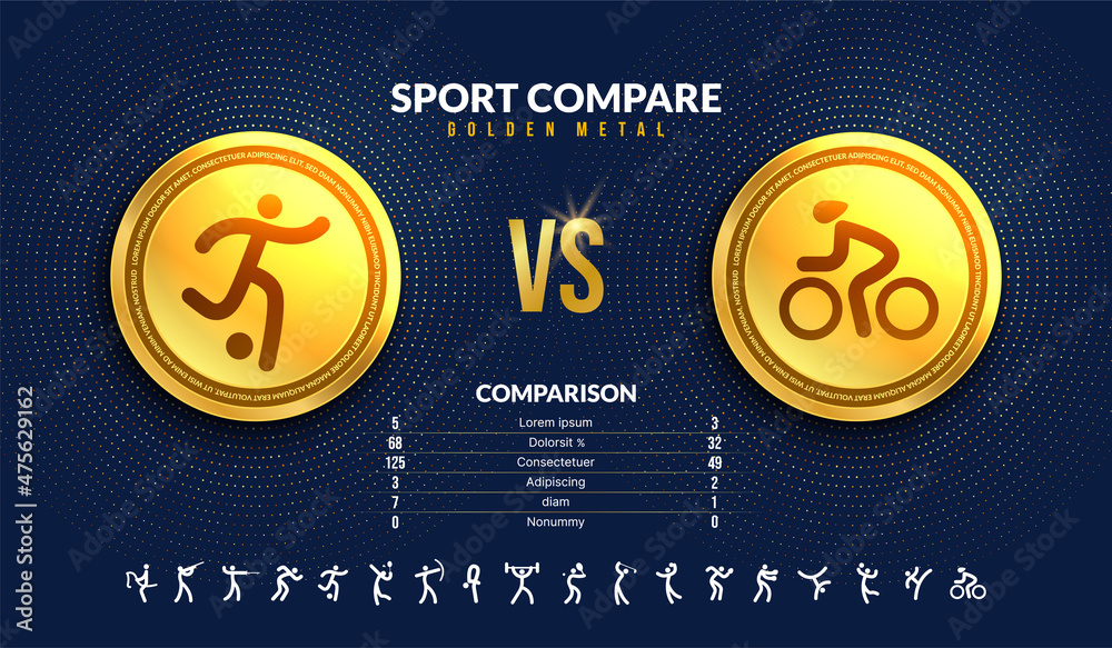 Sport versus battle background, Comparison of sport type concept ...