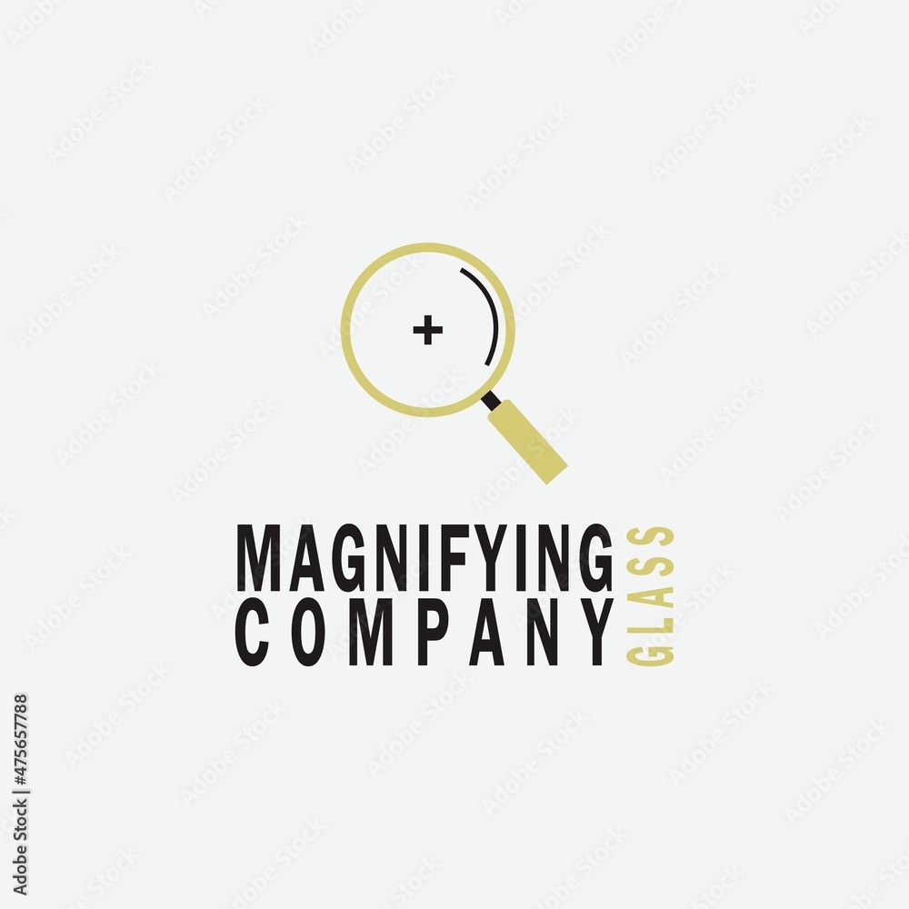 Magnifying glass logo. Technology logo icon. Vector illustration ...