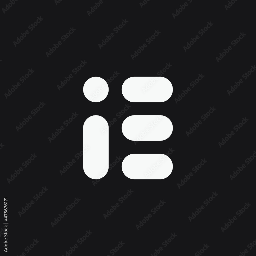 Initial letter IE modern logo. Simple logo for clothing, apparel ...
