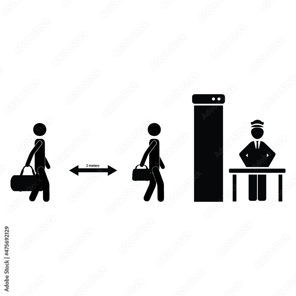 Checking baggage and baggage at the airport, security control at the ...