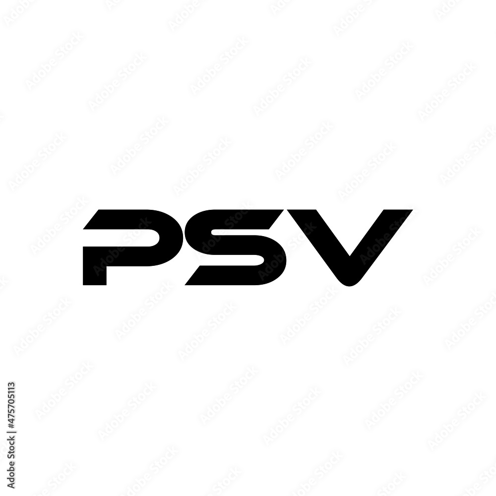 PSV letter logo design with white background in illustrator, vector ...