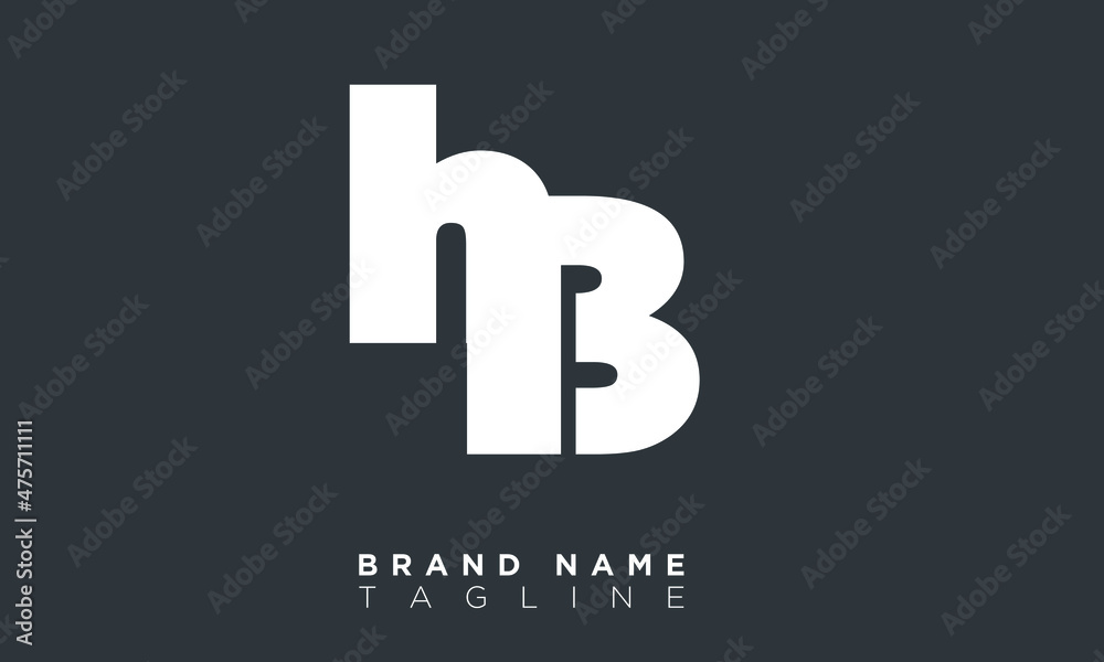 Alphabet letters Initials Monogram logo HB, BH, H and B Stock Vector ...