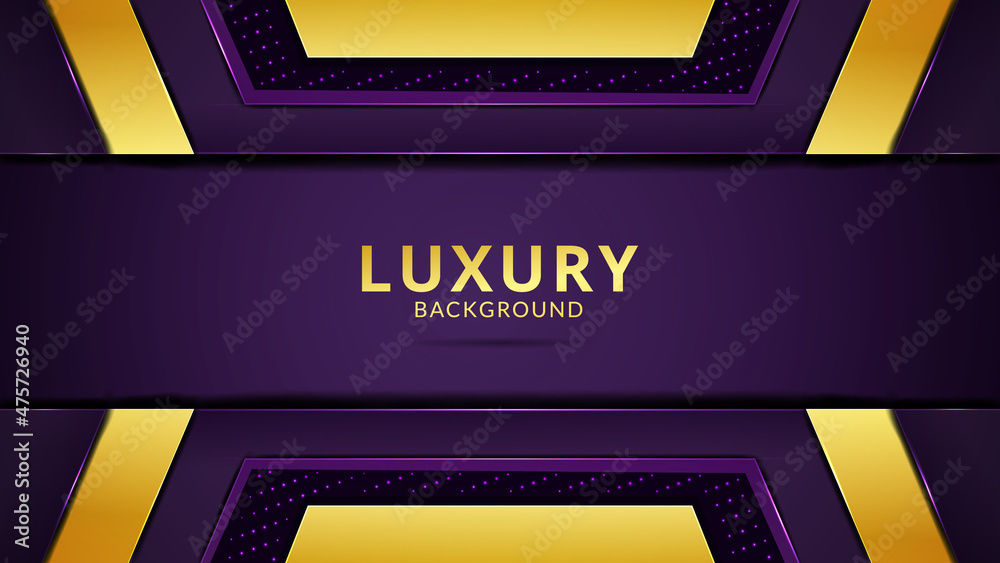 Modern luxury background template with golden pattern. Stock Vector ...