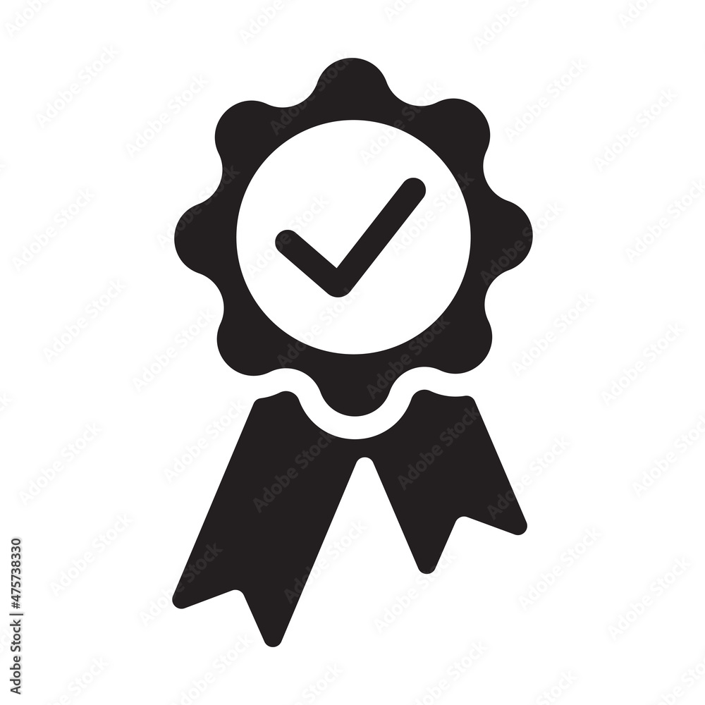 High quality and standard mark icon in simple style on white background ...