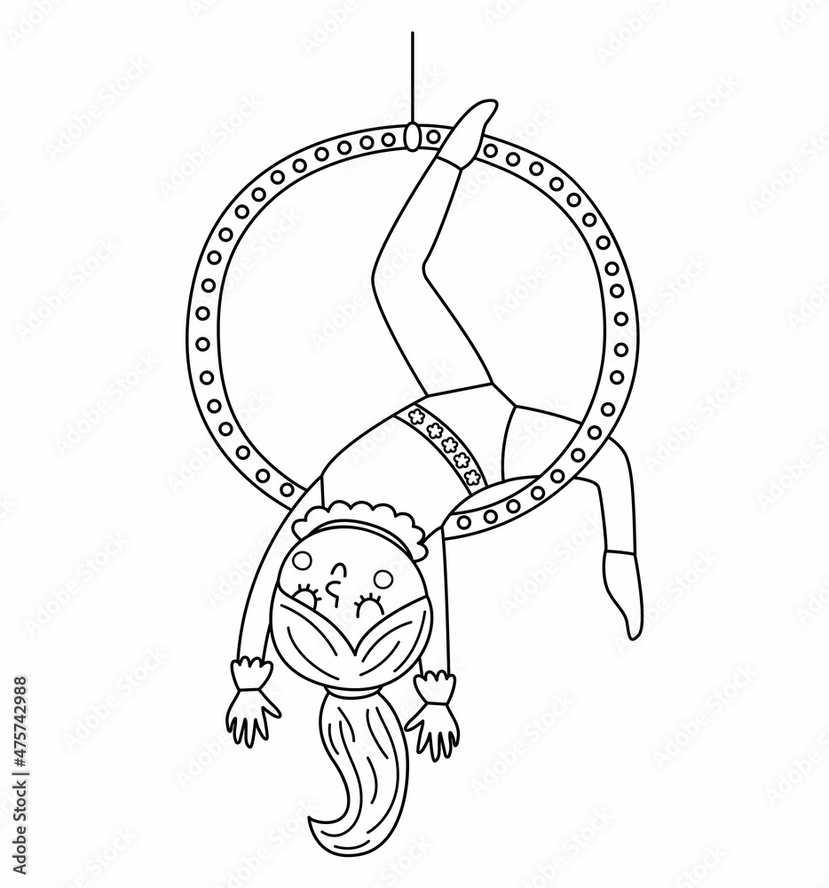 Circus Clipart Black And White