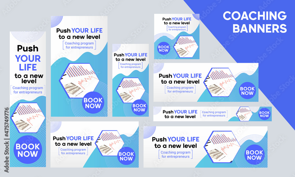Coaching & Mentor Website banners Ads for business owners ...
