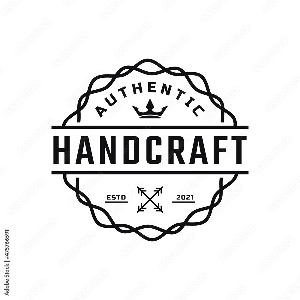 Classic Vintage Retro Label for Royal Quality Handcraft Badges Logo ...