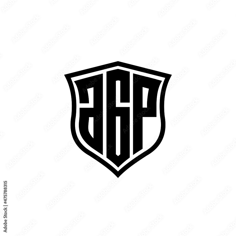 GGP letter logo design with white background in illustrator, vector ...