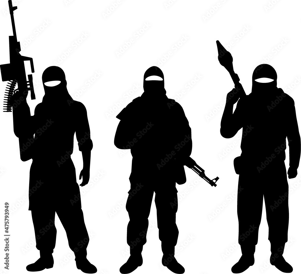 Terrorists Stock Vector | Adobe Stock