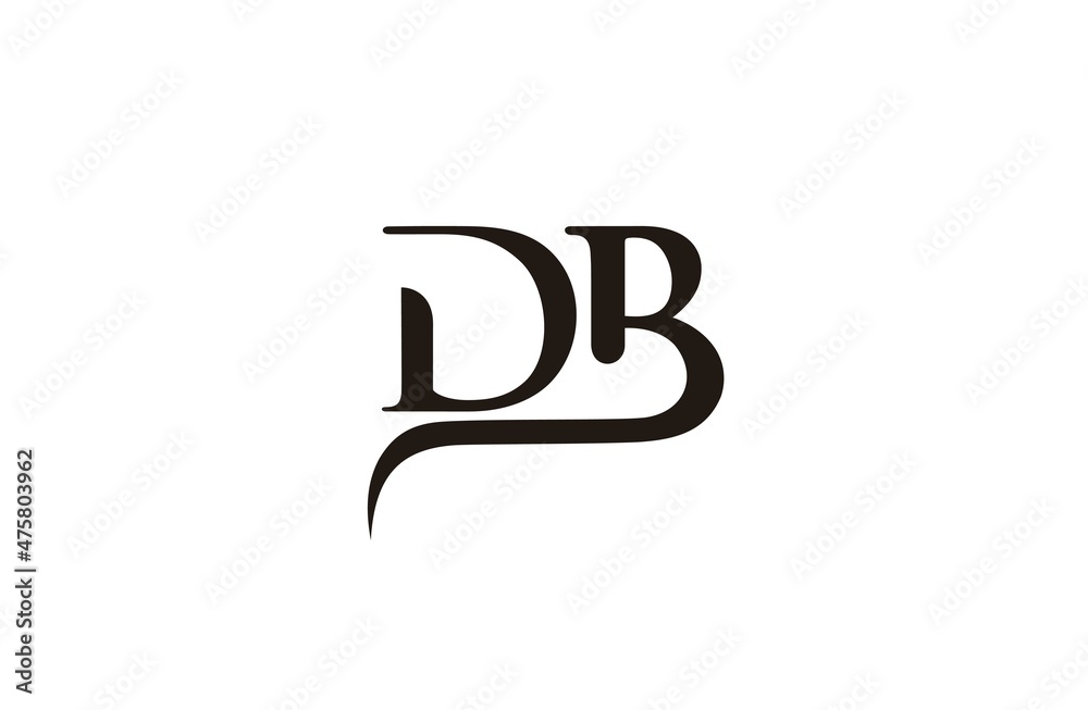 initial DB logo design vector Stock Vector | Adobe Stock