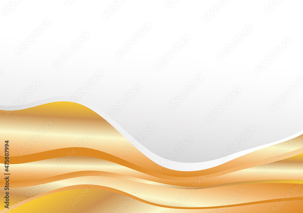 Abstract Orange Wavy Background with Space for Your Text Stock Vector ...