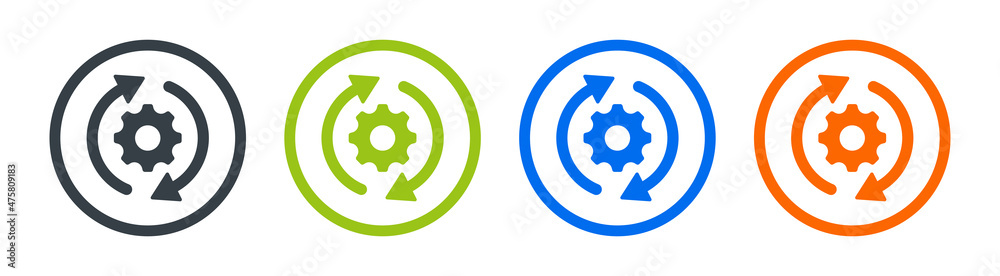 Update maintenance icon. Implementation symbol vector illustration ...