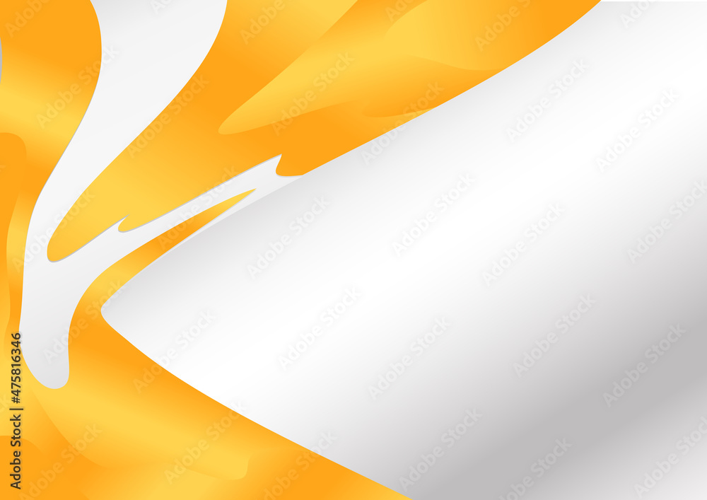 Orange Wave Background Template with Space for Your Text Vector Graphic ...