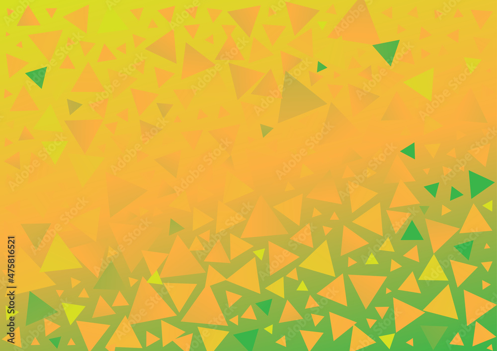 Abstract Orange and Green Gradient Triangle Background Stock Vector | Adobe Stock