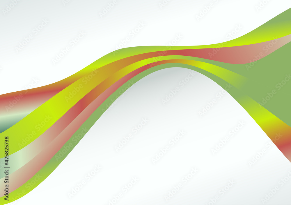 Abstract Red Yellow and Green Wave Business Background Vector Eps Stock ...
