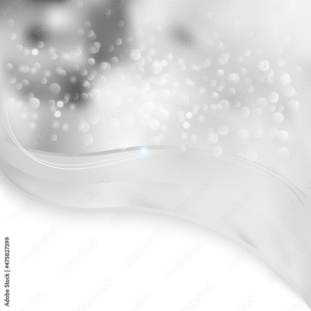 Light Grey Wave PPT Background Design Stock Vector | Adobe Stock