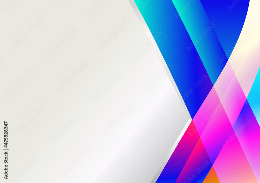 Pink and Blue Brochure Design Template Image Stock Vector | Adobe Stock