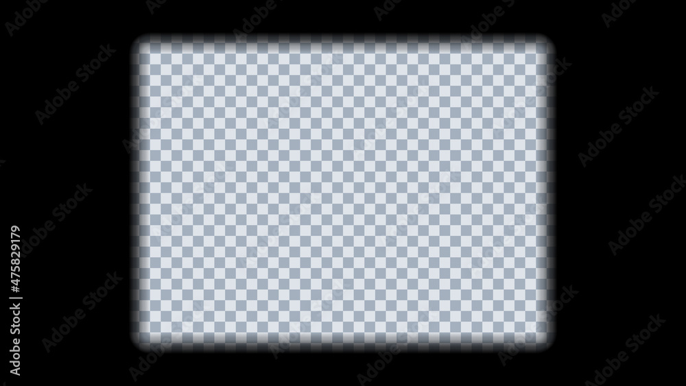 Old frame cinematic on a transparent background. Vintage video effect ...