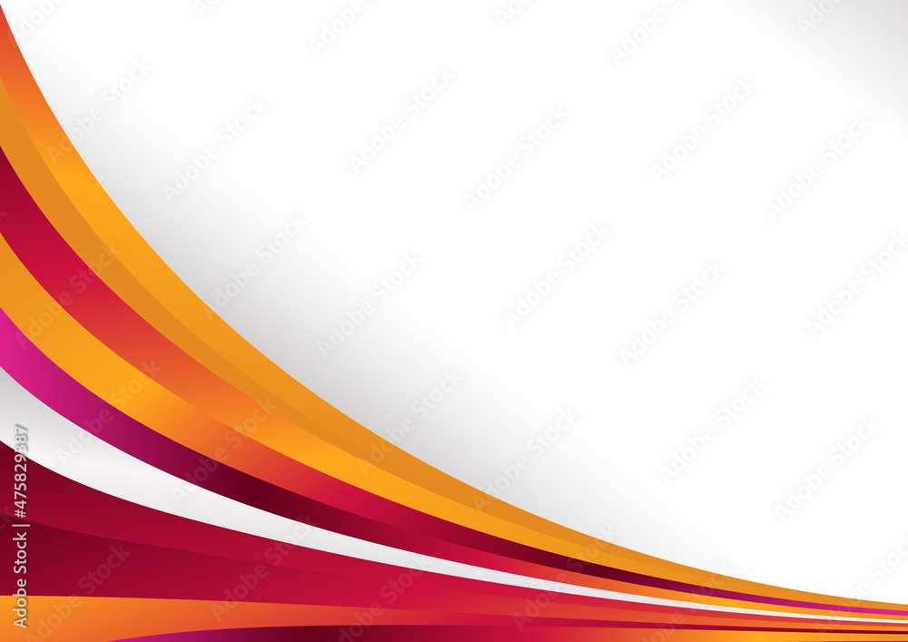 Orange Pink and Red Business Brochure Background Vector Art Stock ...