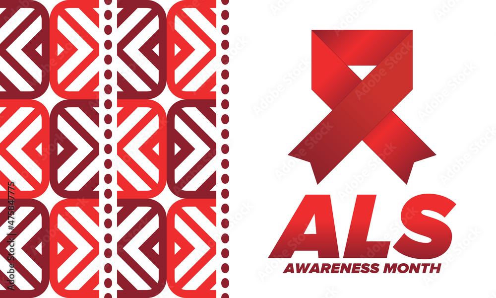 ALS Awareness Month. Amyotrophic lateral sclerosis. Annual campaign is ...