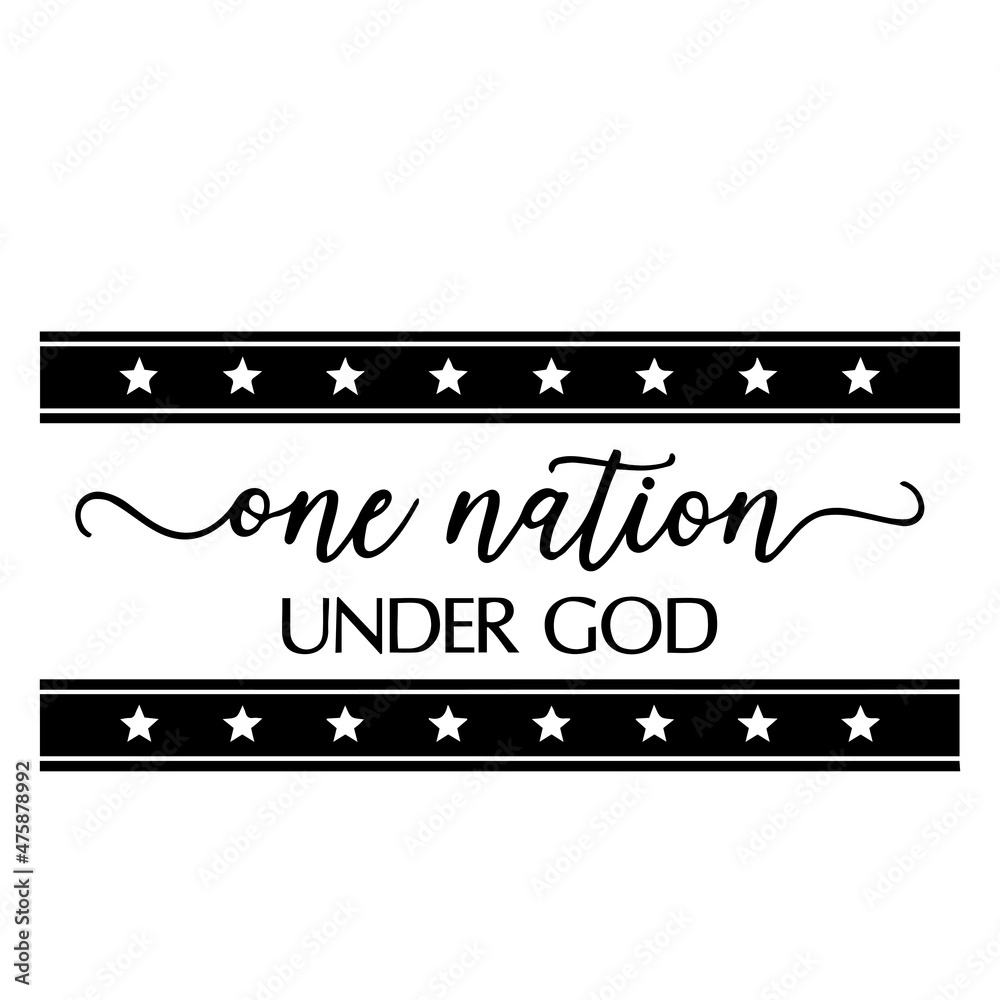 one nation under god background inspirational quotes typography ...