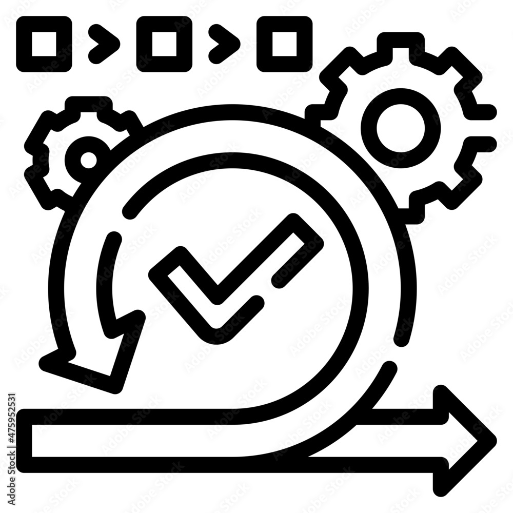 testing outline icon Stock Vector | Adobe Stock