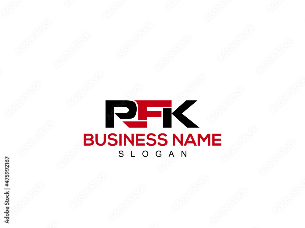 Initial PFK logo Icon, Letter pf monogram logo image Stock Vector ...