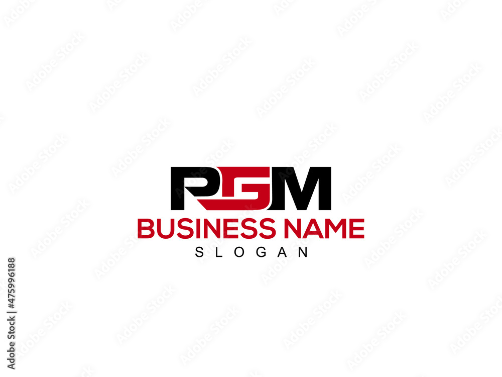 Initial letter PGM logo, Creative pg original monogram logo design ...