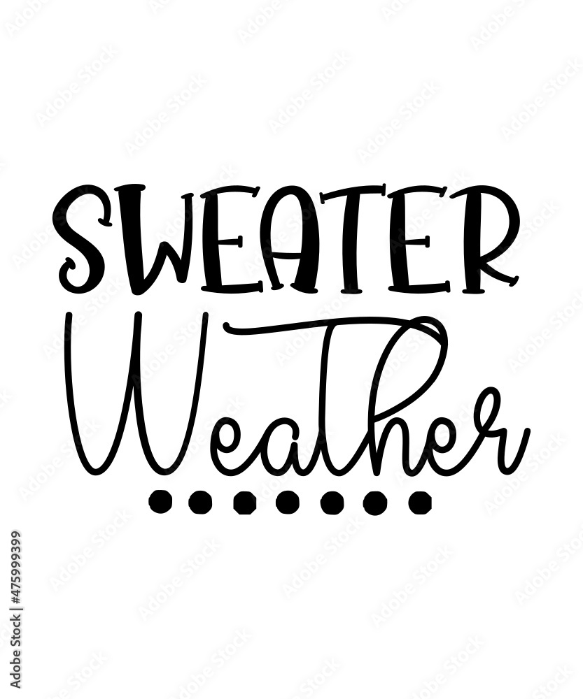 Winter Svg Bundle, Hello Winter Svg, Homebody Svg, Sweater Weather Svg ...