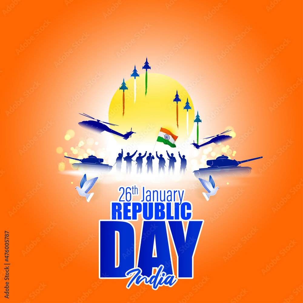 vector illustration for Indian republic day Stock Vector | Adobe Stock