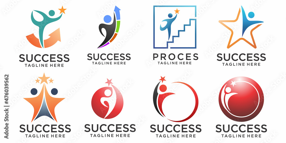 success people care logo and symbols template Stock Vector | Adobe Stock